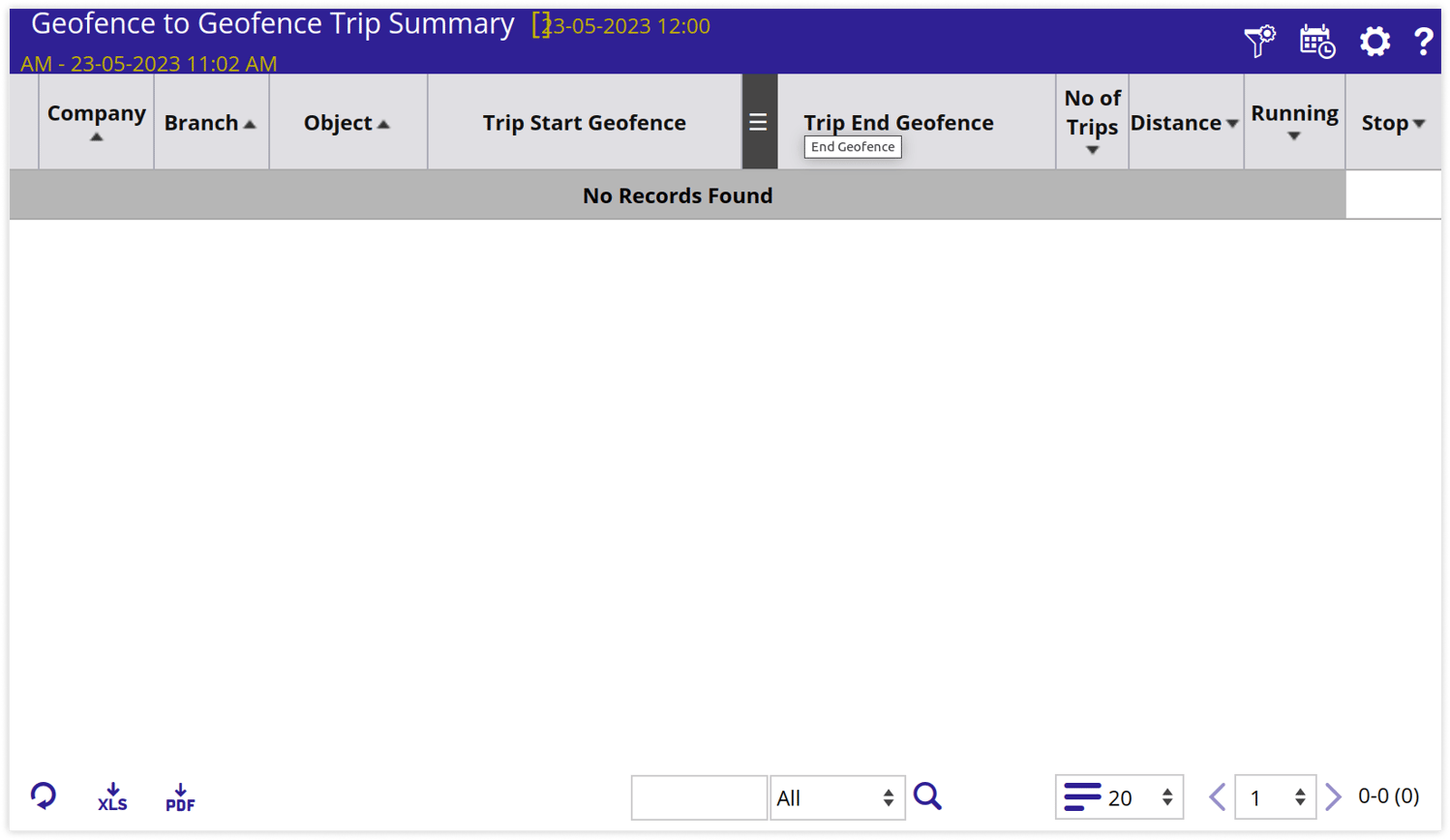 How to set up geofence to geofence trip report?